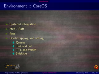 Galera with Docker: How Synchronous Replication and Linux Containers mesh together | PDF