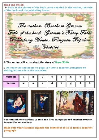 MS4 Project Three "ex file 6" Reading and Writing lesson plan Text: A ...