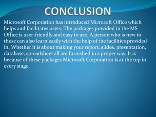 4 ms office packages | PPTX