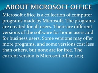 4 ms office packages | PPTX