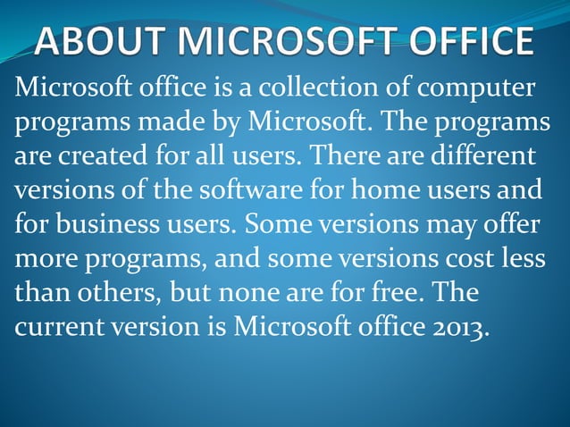 4 ms office packages | PPTX