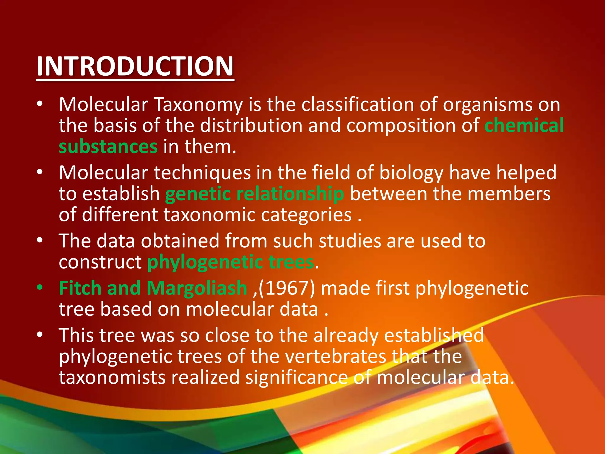 DNA AND RNA BASED TAXONOMY OF ANIMALS | PPTX | Biological Sciences ...