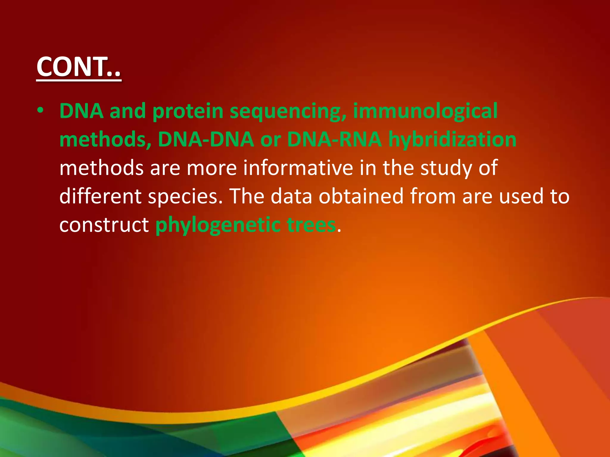 DNA AND RNA BASED TAXONOMY OF ANIMALS | PPTX | Biological Sciences ...