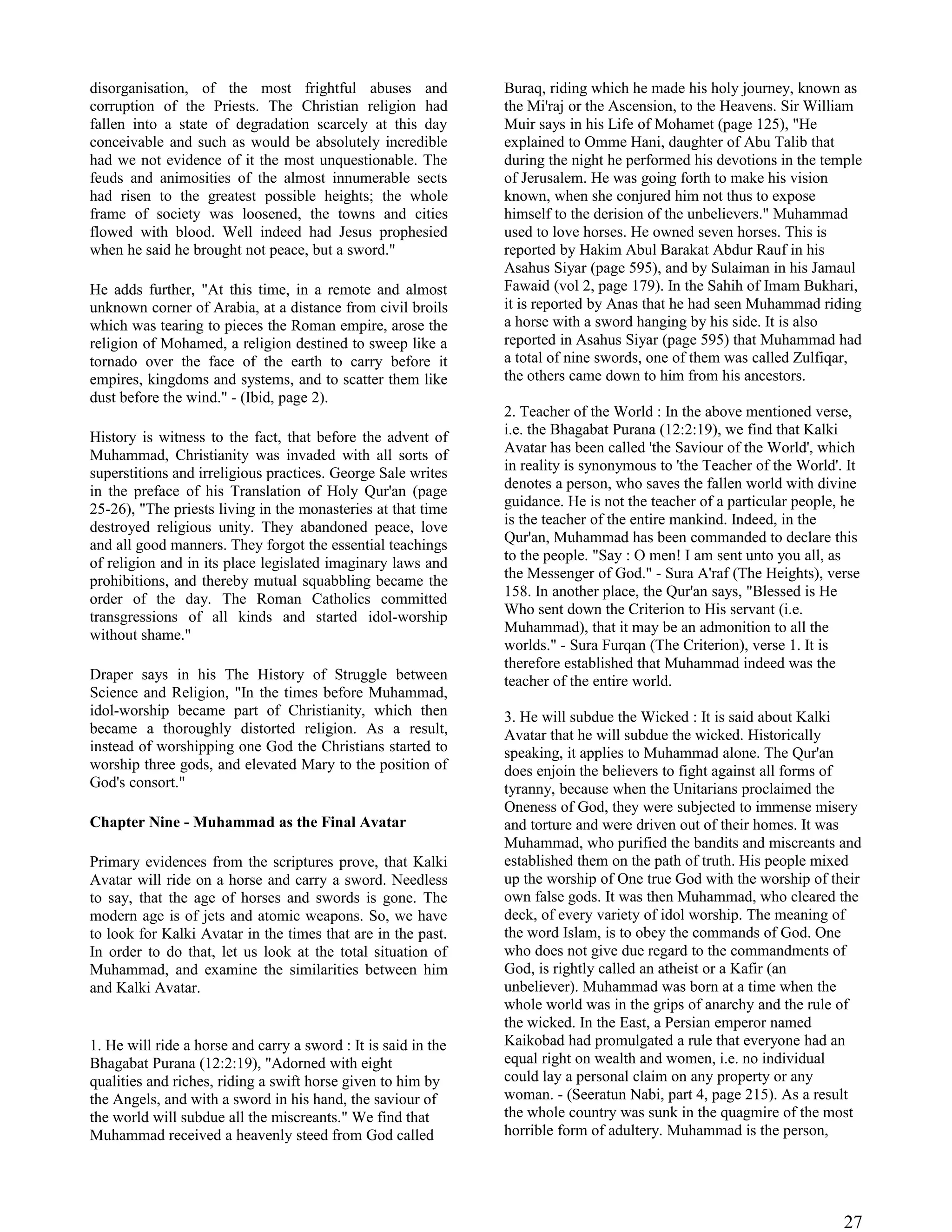 4 muhammad in the vedas and the puranas | DOC