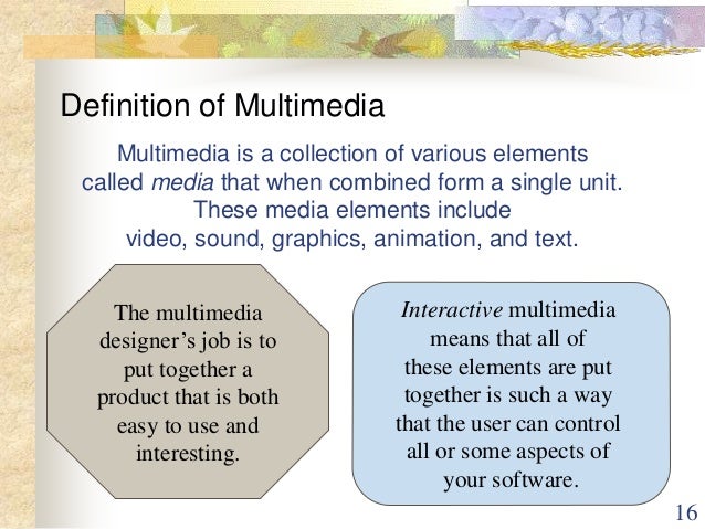 4 multimedia basics