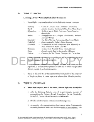 Music Grade-10 TG Quater 1 | PDF
