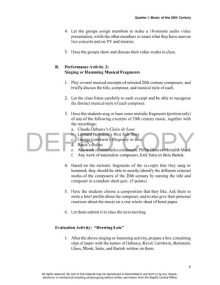 Music Grade-10 TG Quater 1 | PDF