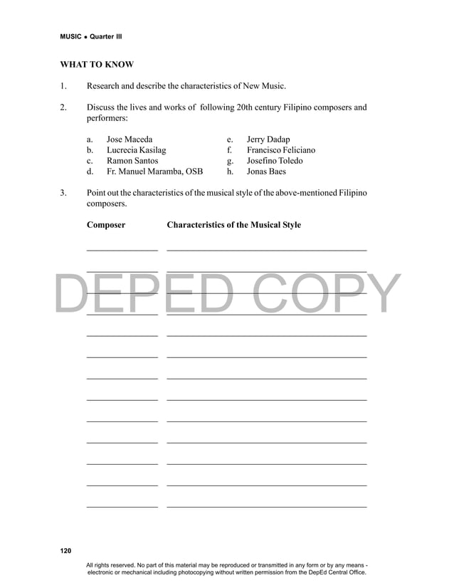 Music grade 10 LM Qtr 3 | PDF