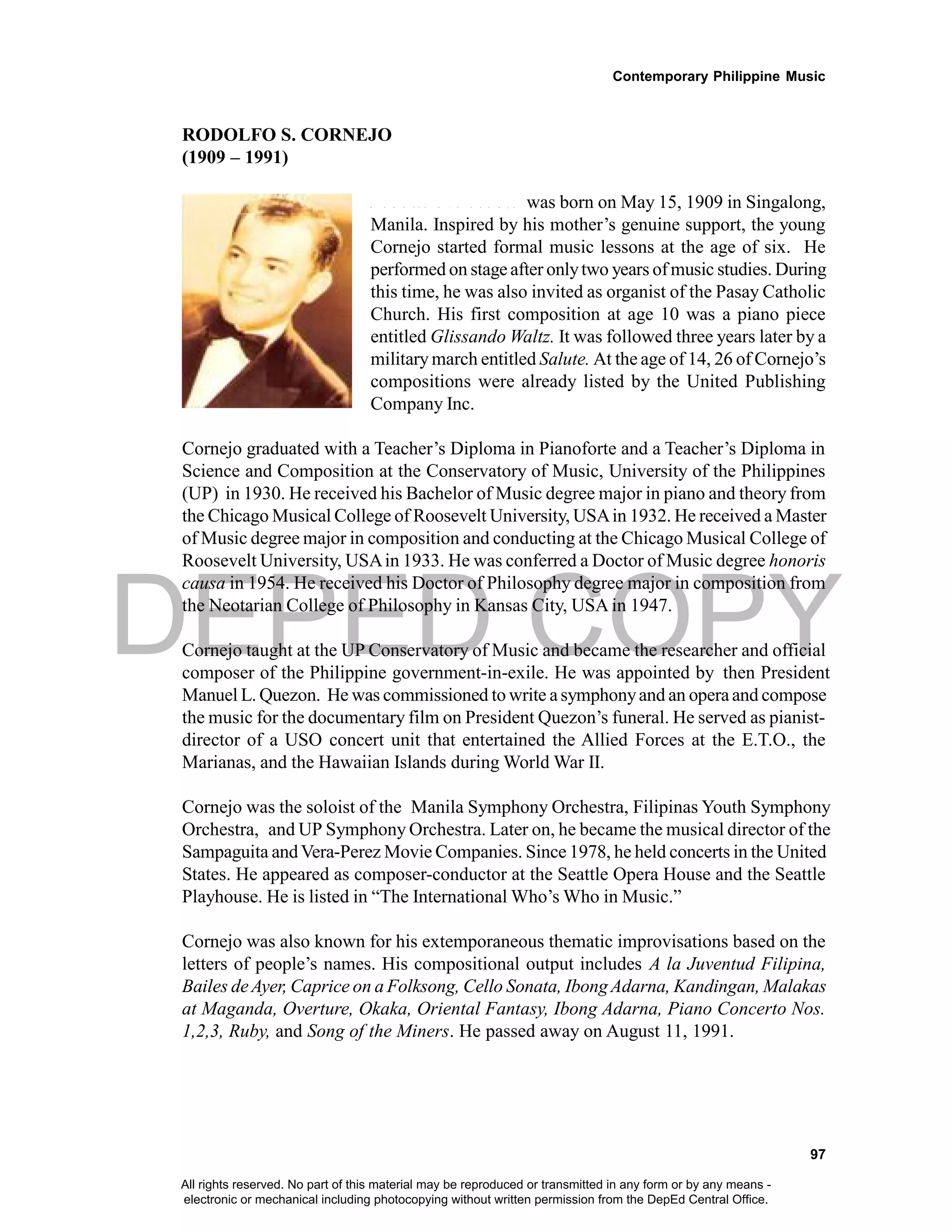 music 10 learners material quarter 3 | PDF