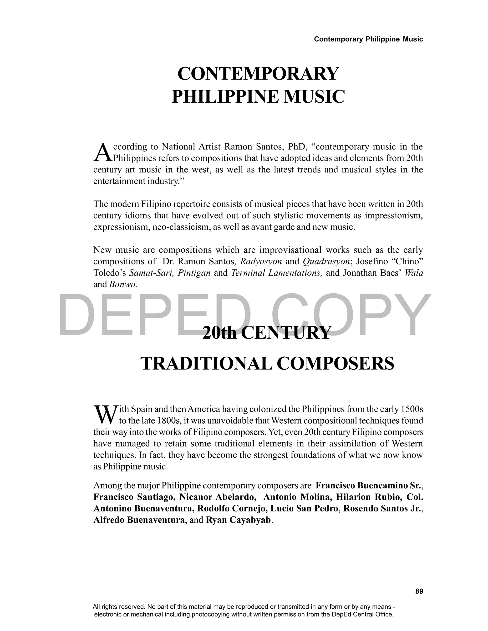 music 10 learners material quarter 3 | PDF