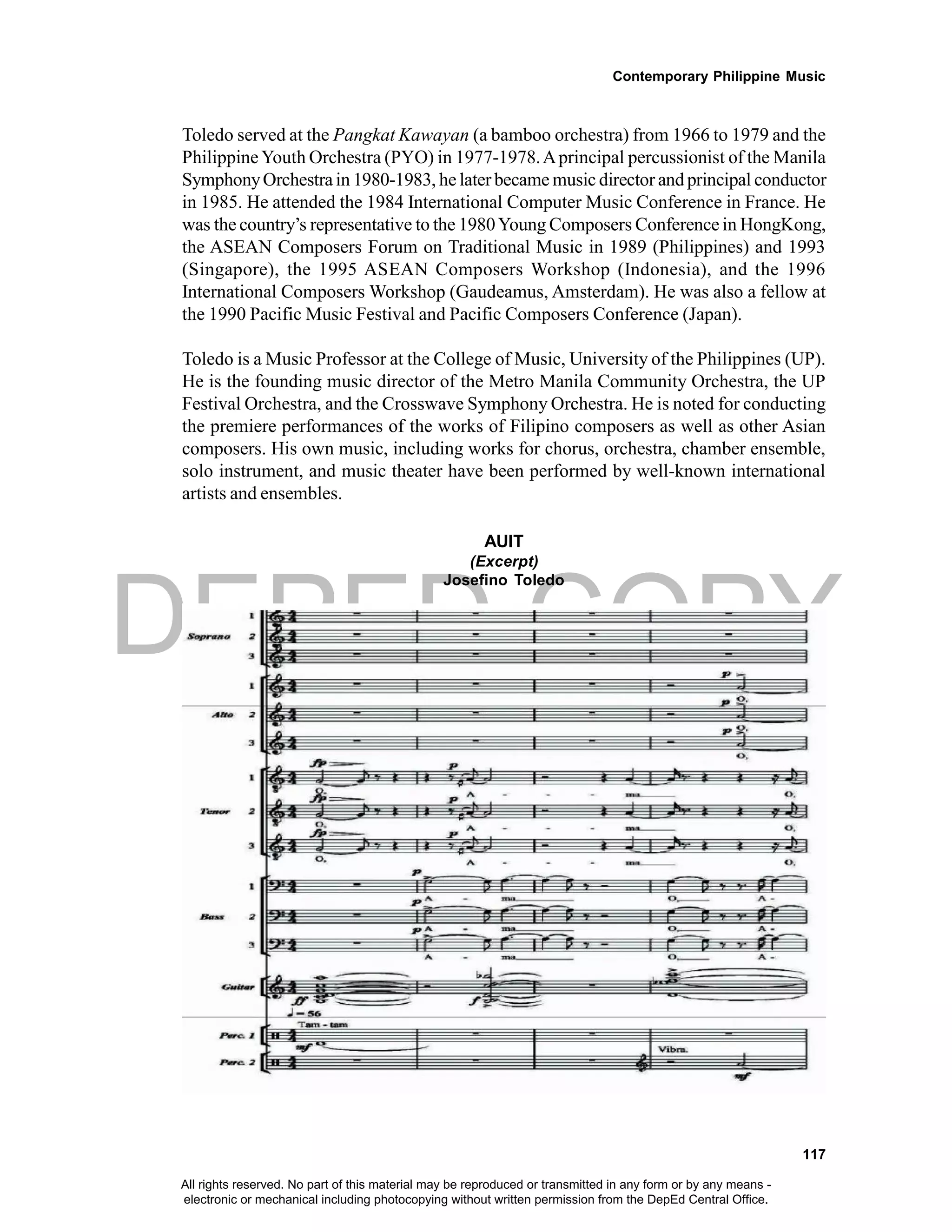 music 10 learners material quarter 3 | PDF