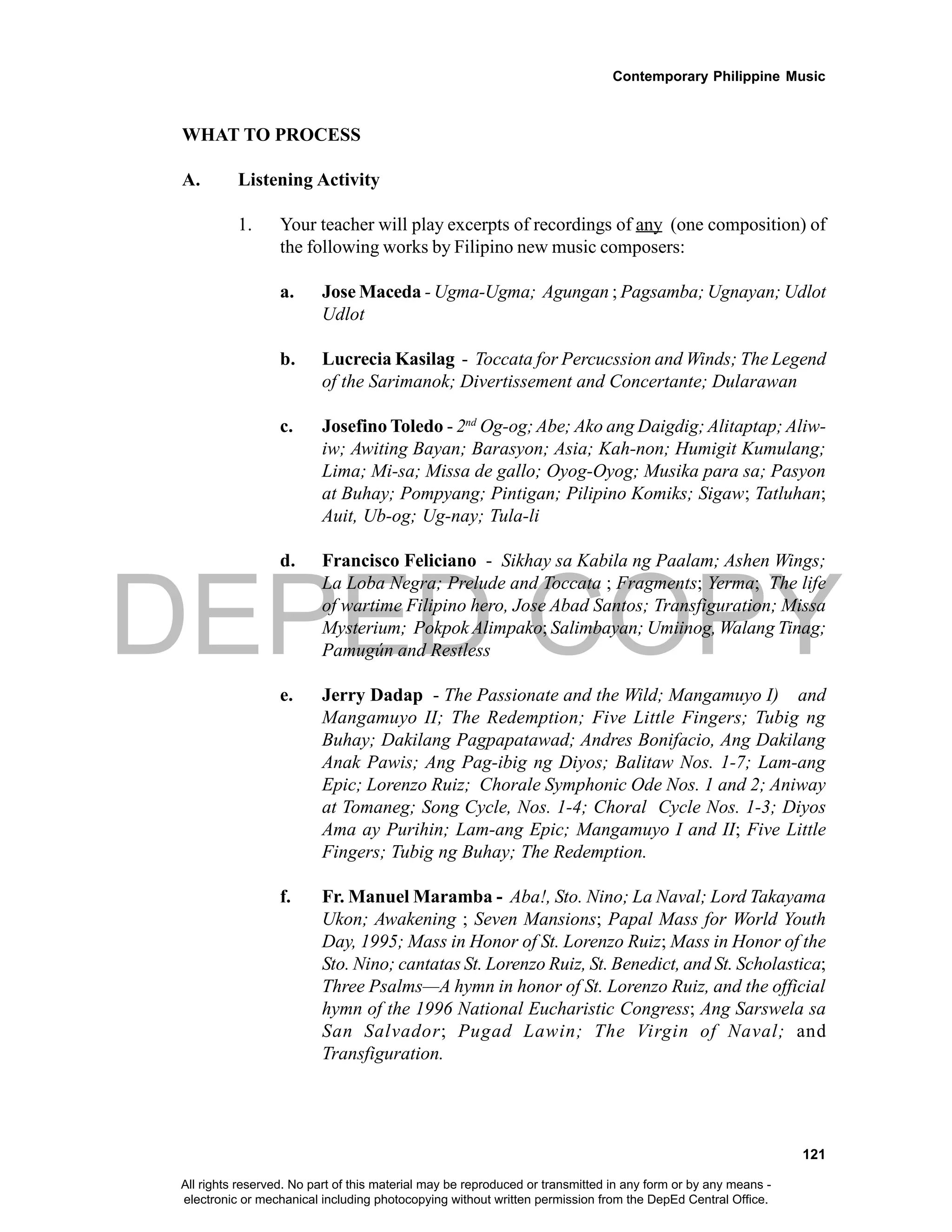 music 10 learners material quarter 3 | PDF