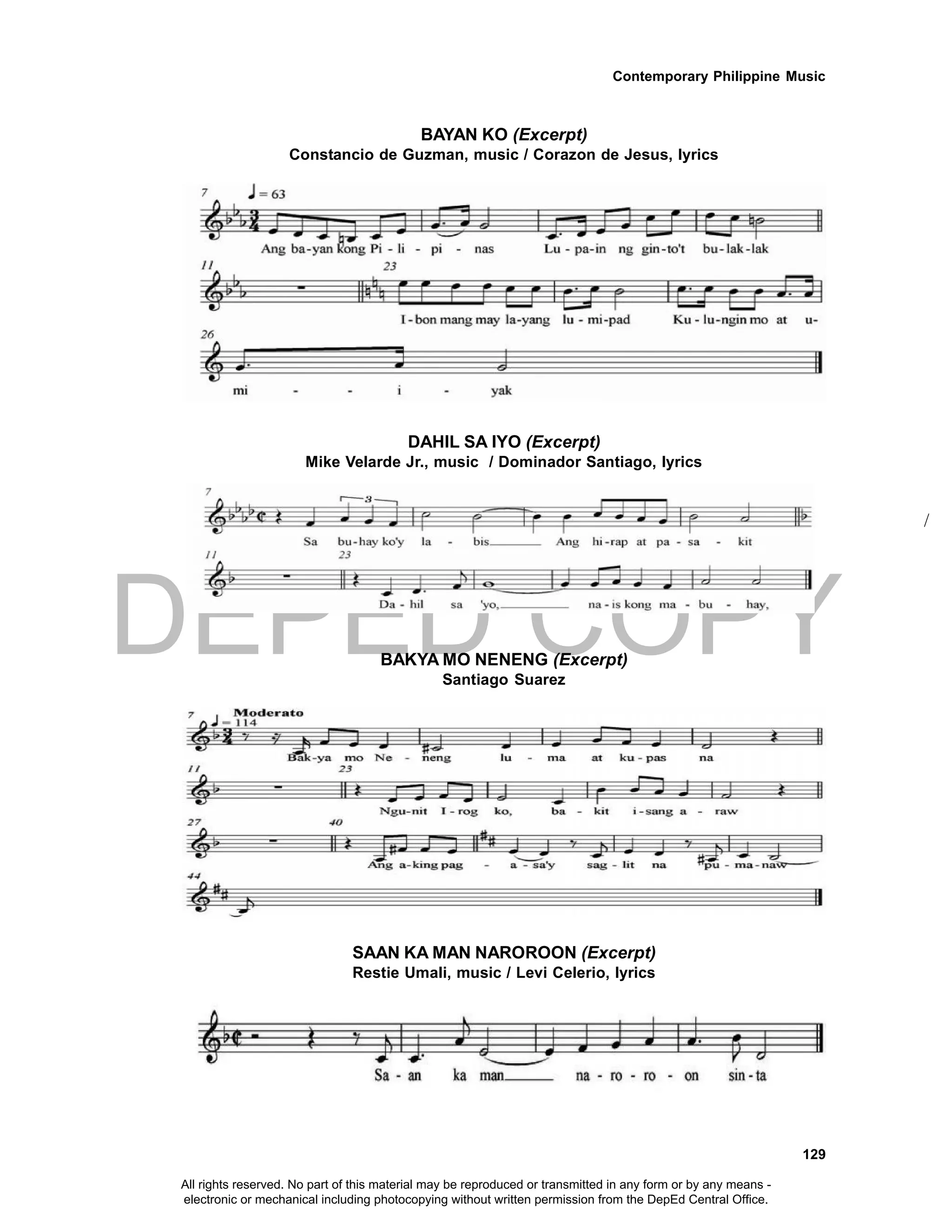music 10 learners material quarter 3 | PDF