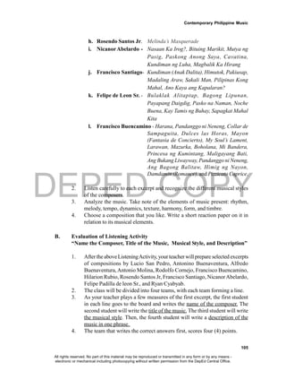 music 10 learners material quarter 3 | PDF