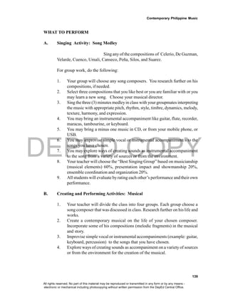 music 10 learners material quarter 3 | PDF