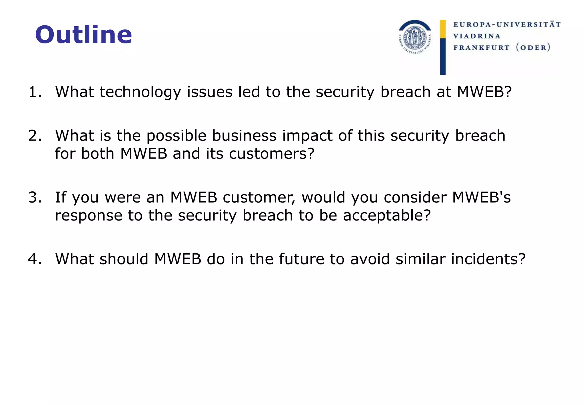 MWEB Business: Hacked | PPT