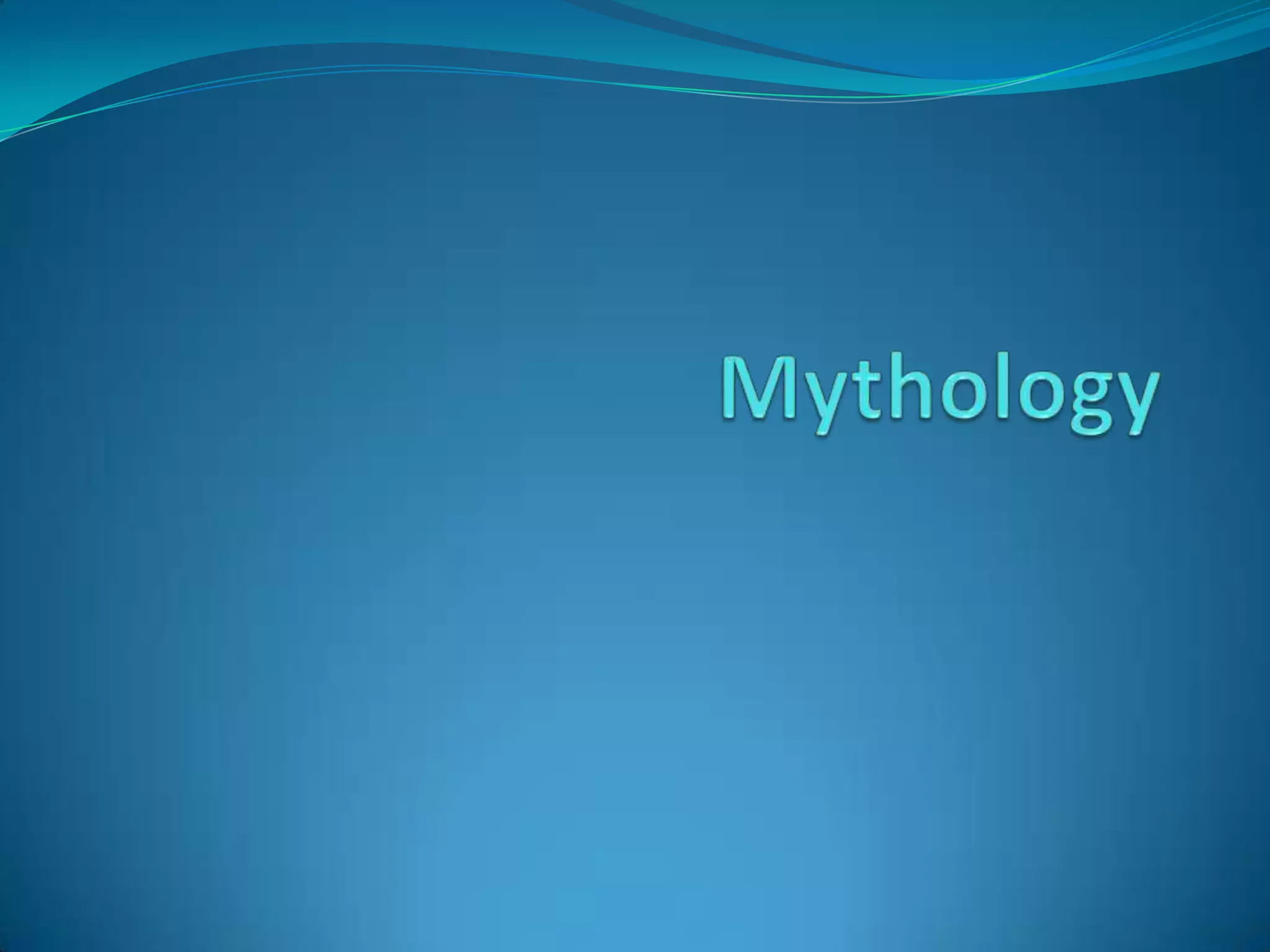 mythology | PPT