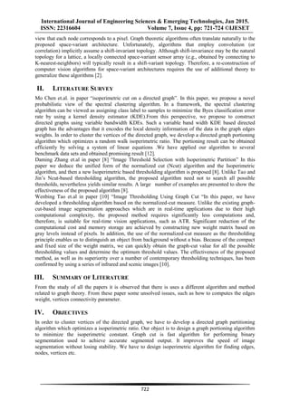 GRAPH PARTITIONING FOR IMAGE SEGMENTATION USING ISOPERIMETRIC APPROACH: A REVIEW | PDF