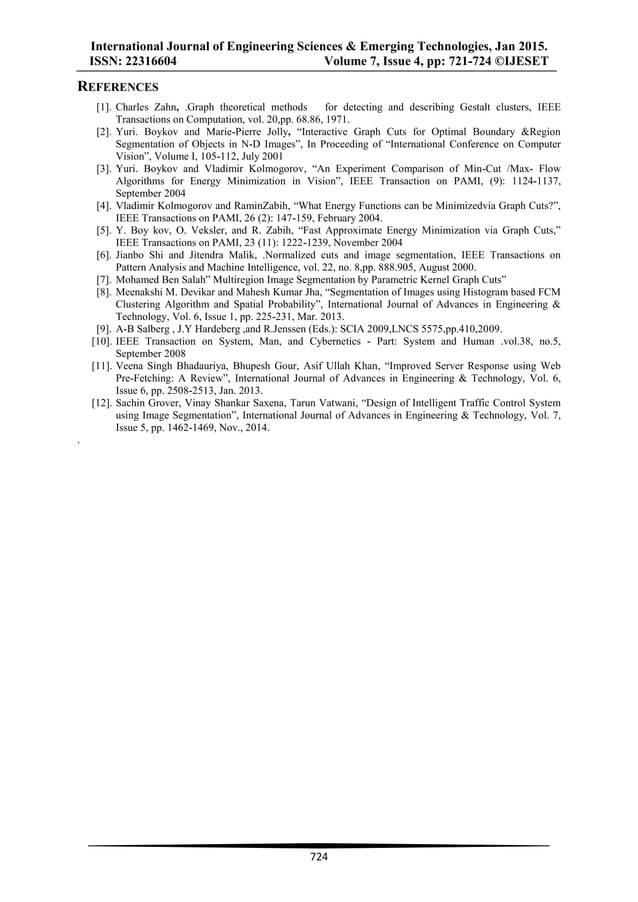 GRAPH PARTITIONING FOR IMAGE SEGMENTATION USING ISOPERIMETRIC APPROACH: A REVIEW | PDF