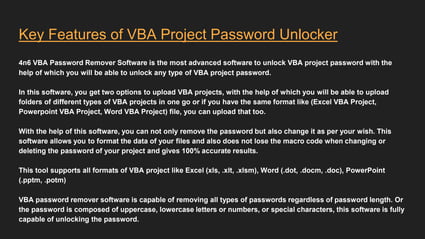 4n6 VBA Password Remover.pptx