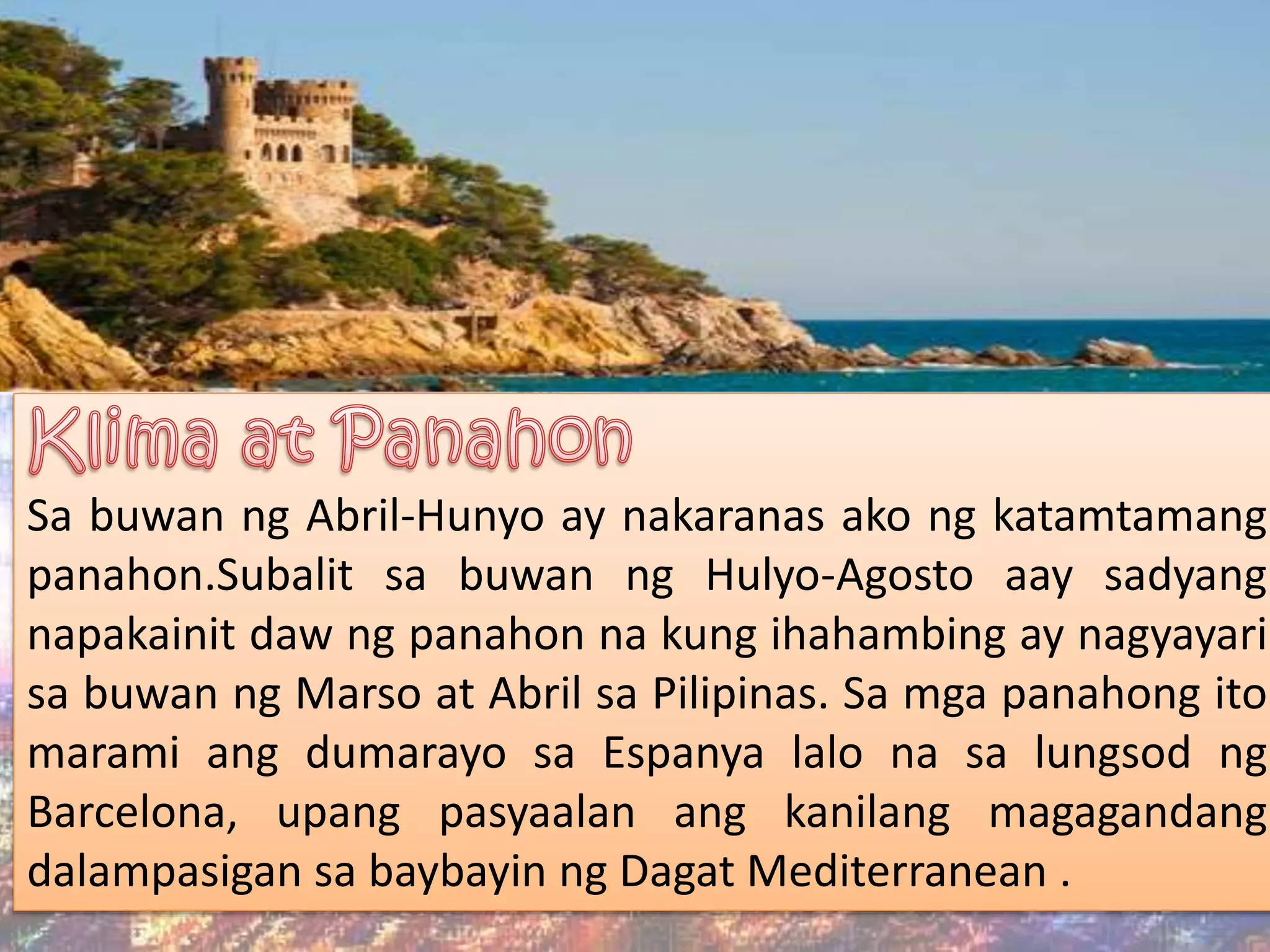 Ang Apat na buwan ko sa Espanya | PPTX