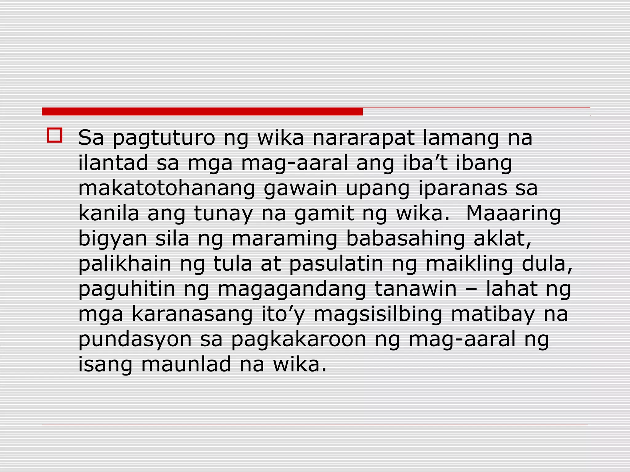 4 na makrong kasanayan | PPT