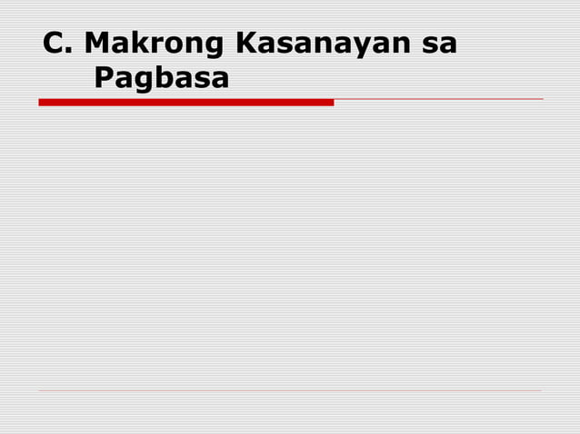 4 na makrong kasanayan | PPT