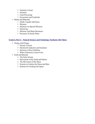 4 Natural Science and Technology Textbooks with Videos, Grades 4-6 | PDF