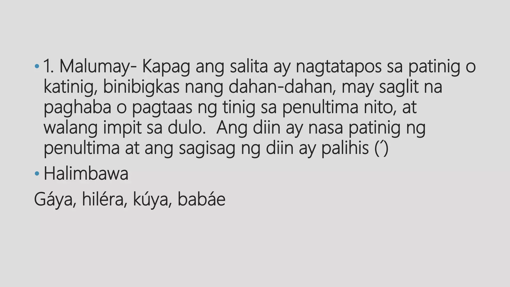 4 na uri ng diin | PPTX