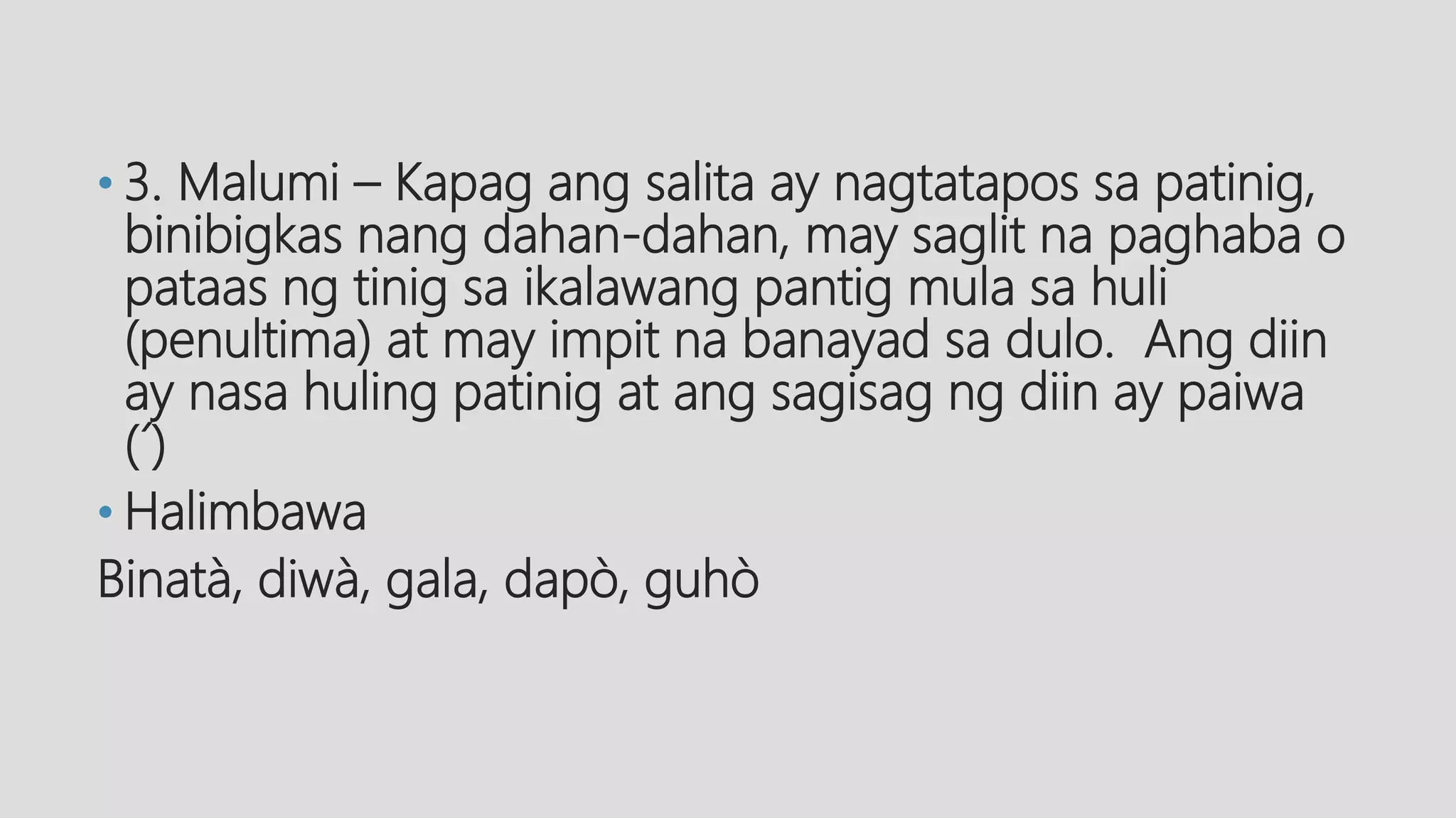 4 na uri ng diin | PPTX