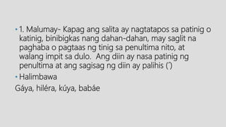 4 na uri ng diin | PPTX