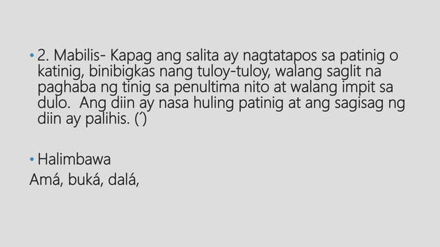 4 na uri ng diin | PPTX