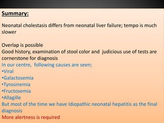 4 neonatal cholestasis | PPTX