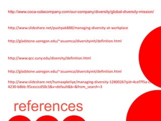 Managing Diversity in The Workplace (HRM) | PPTX