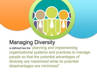Managing Diversity in The Workplace (HRM) | PPTX