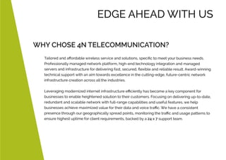 Four Networks telecommunication Company profile | PPT