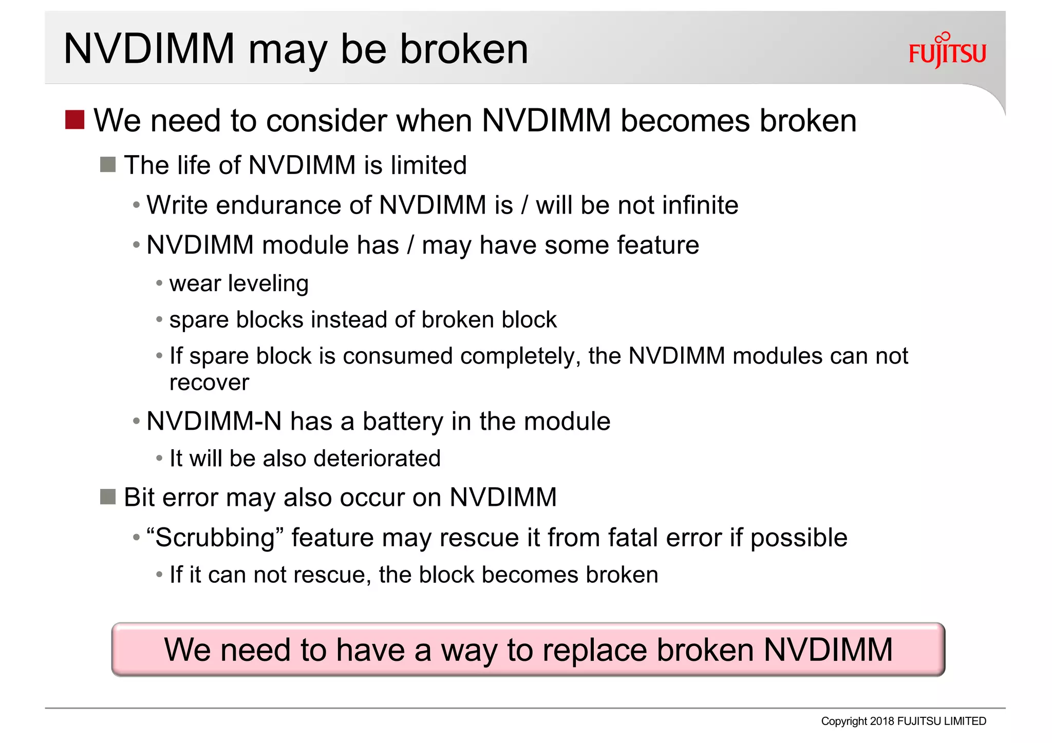 The ideal and reality of NVDIMM RAS | PDF