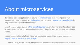 Simple, battle proven microservices strategy | PPT