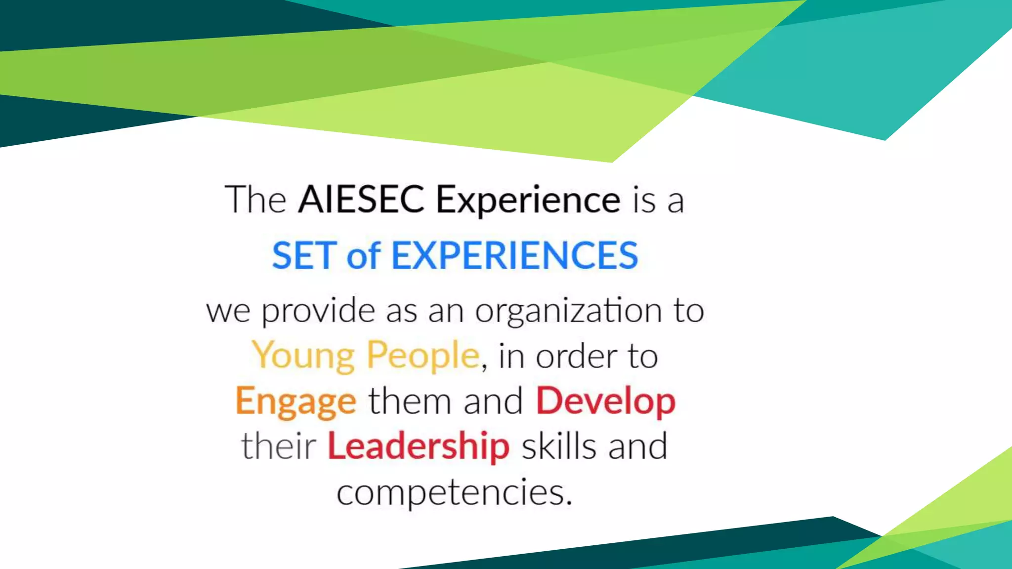The AIESEC Experience | PPTX