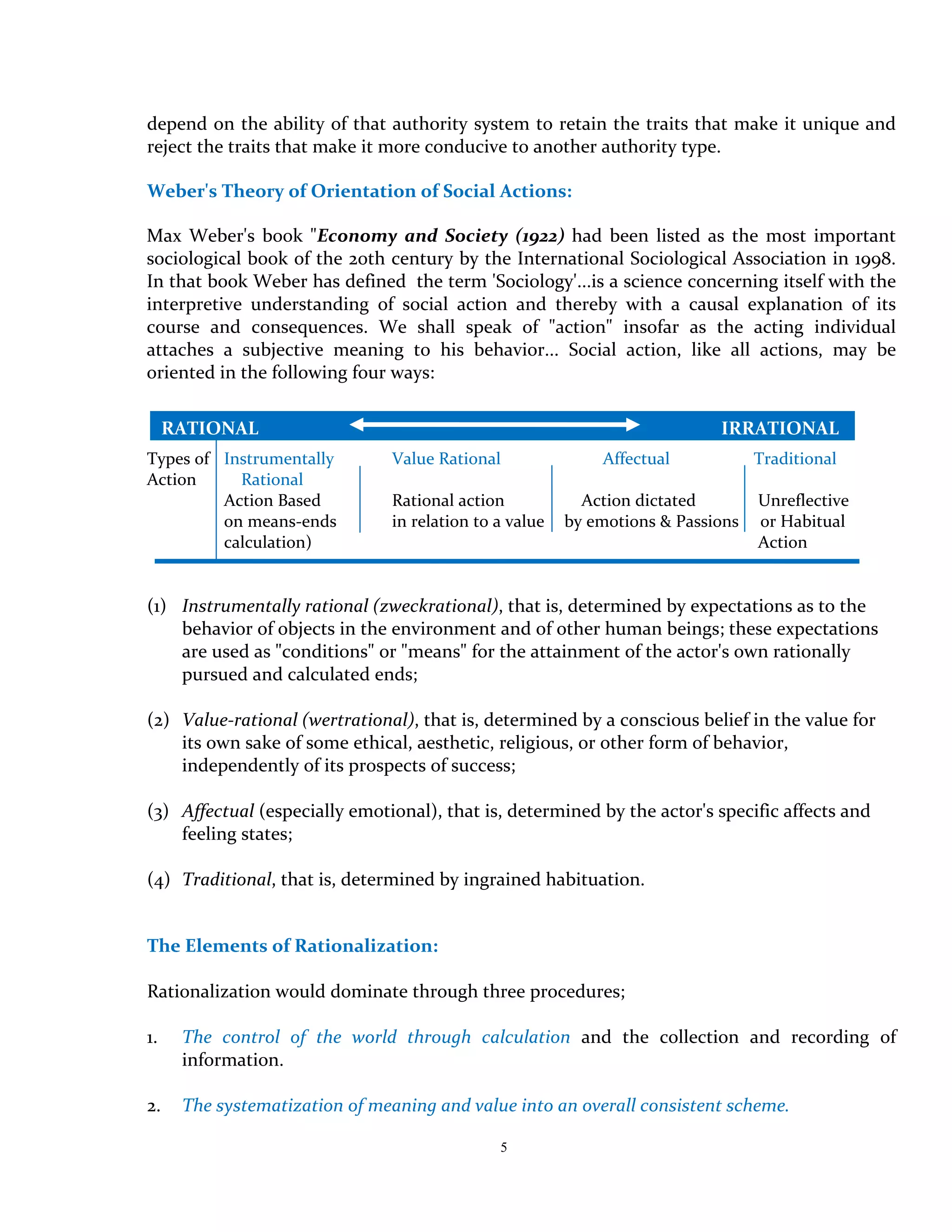 Max Weber's Legal Thought & Contribution | PDF