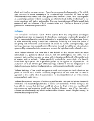 Max Weber's Legal Thought & Contribution | PDF