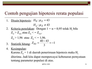 Pengujian hipotesis | PPT