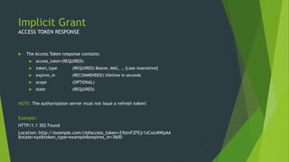 (4) OAuth 2.0 Obtaining Authorization | PPT