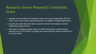 (4) OAuth 2.0 Obtaining Authorization | PPT