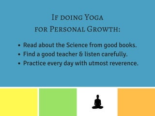 4 Objectives of Yoga | PDF