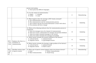 Oral Communication 11 Table of Specification | DOCX