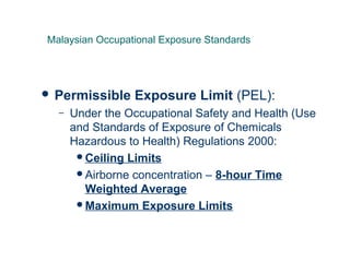 4 occupational health standards DOSH | PPT