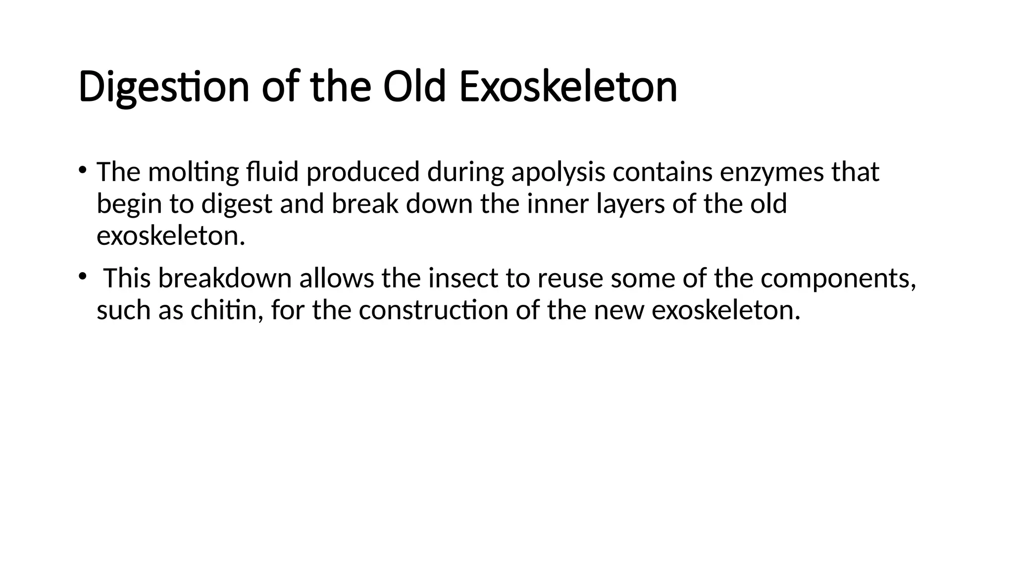 Molting or Ecdysis, Its stages and Enzymes | PPTX