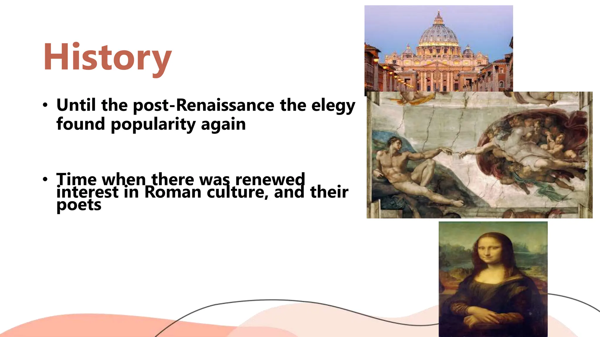 The Presentation Focus on the Elegy, a type of Poem. With an original ...
