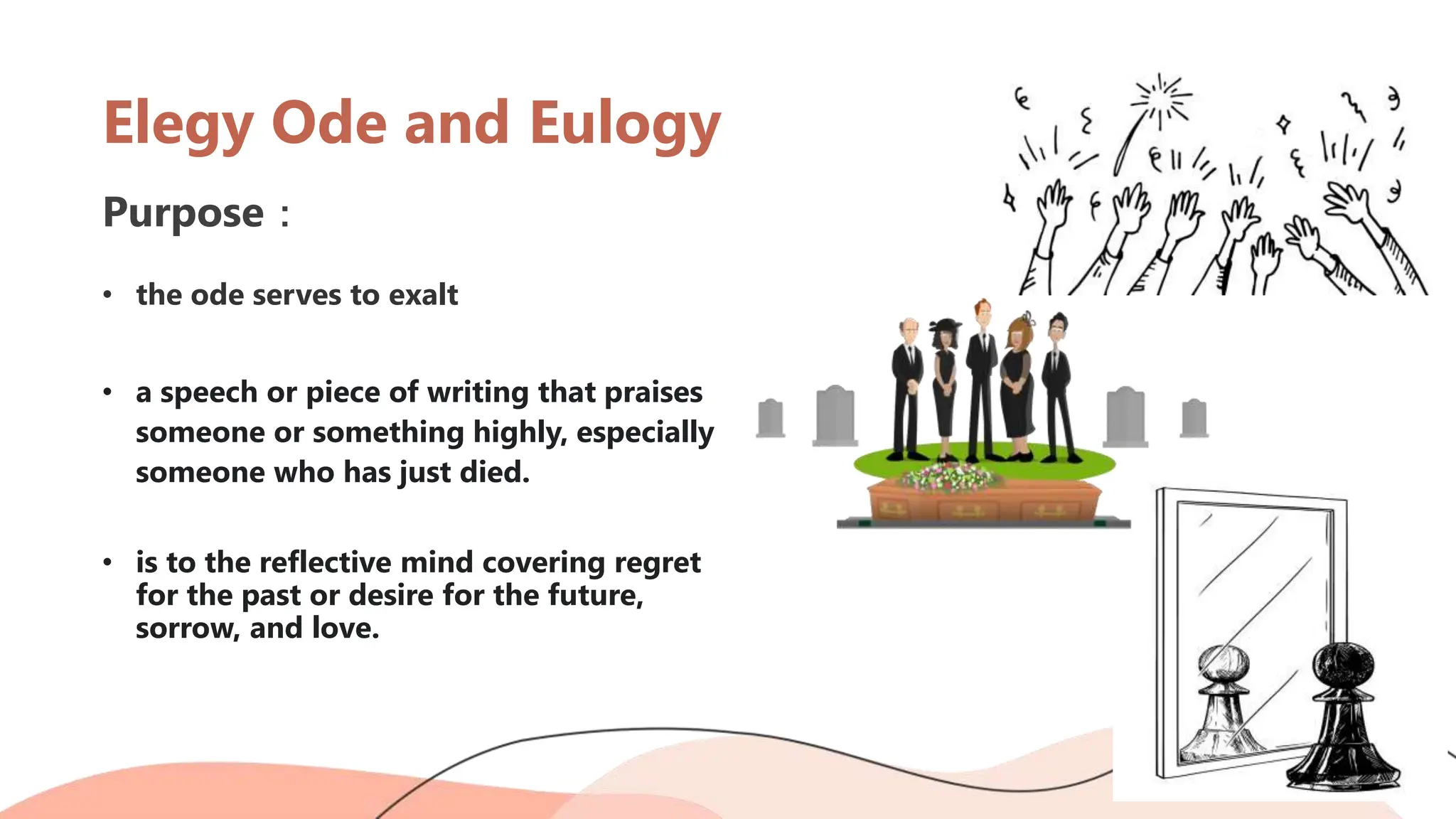 The Presentation Focus on the Elegy, a type of Poem. With an original ...